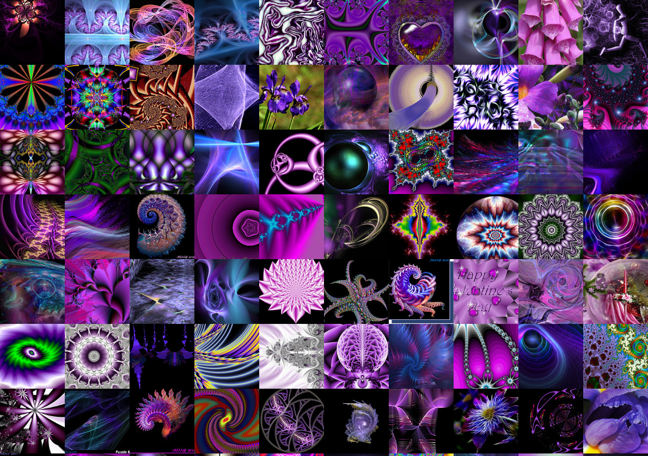 Jigsaw Puzzle | 315 pieces | purple and fractals | Jigidi