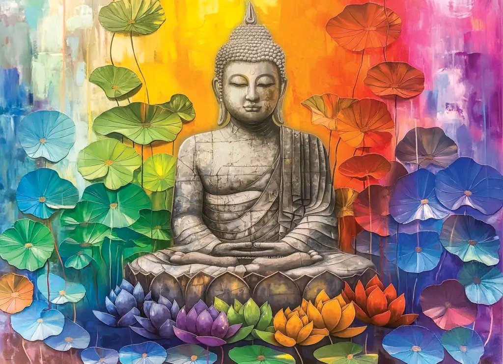 Solve Meditation jigsaw puzzle online with 70 pieces