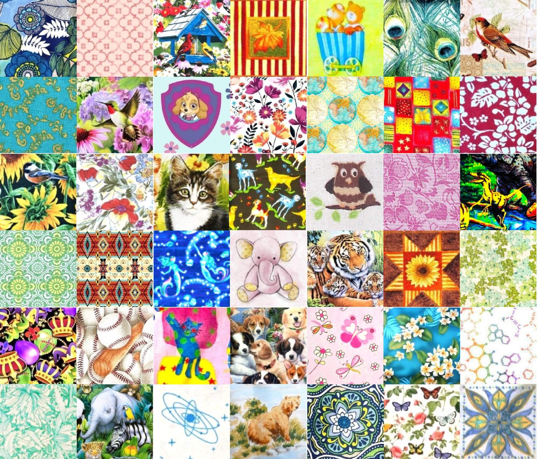 Solve PATCHWORK DAVID TEXTILES 8 jigsaw puzzle online with 378 pieces