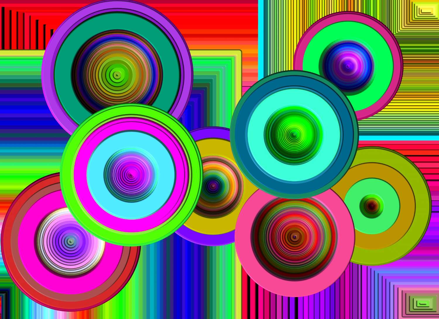 Solve Concentrics Plus jigsaw puzzle online with 48 pieces