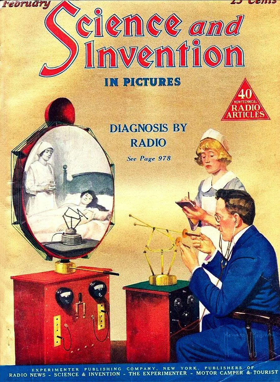 Solve Science and Invention Magazin, Feb 1925, cover by Howard Vachel ...