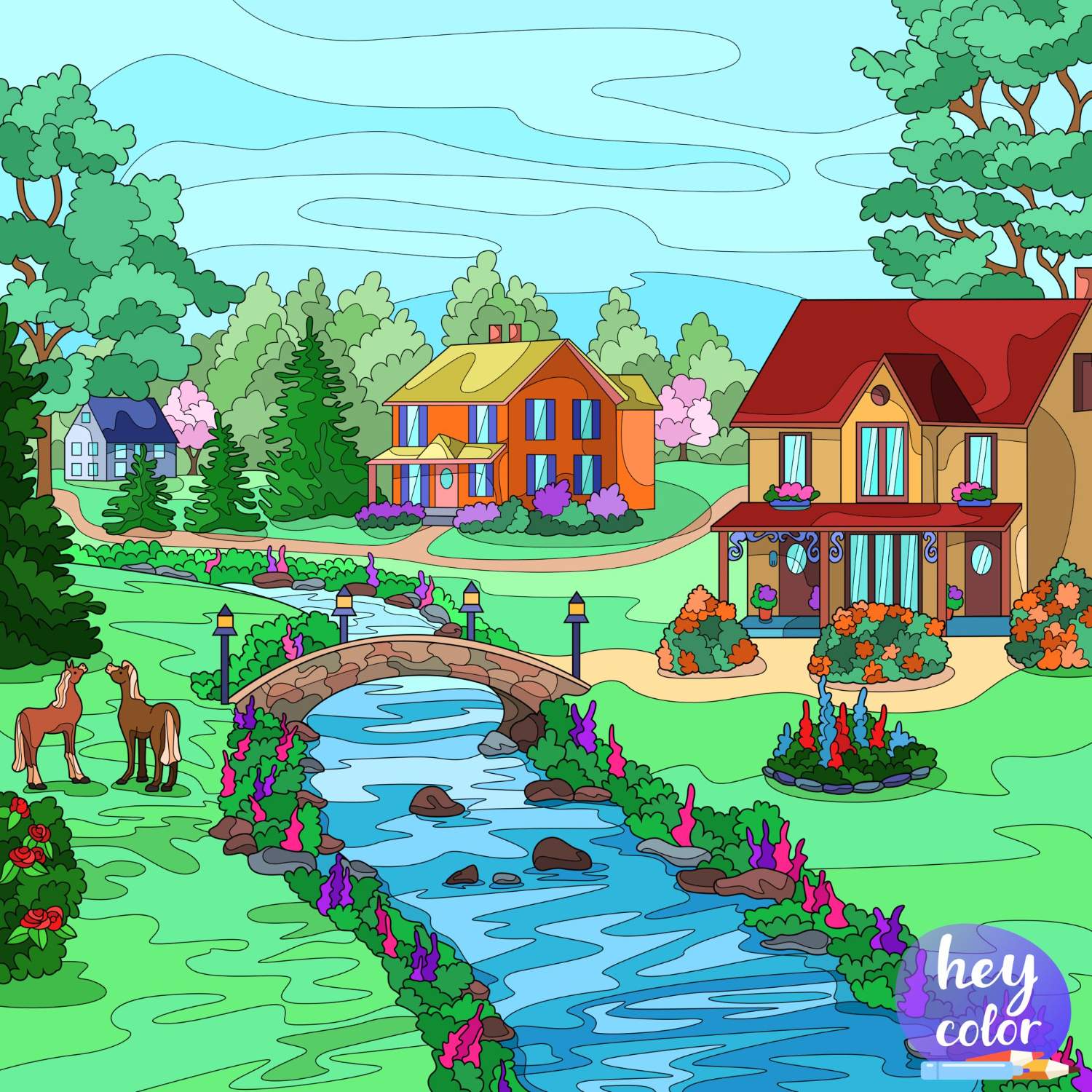 Solve PUZZLE - Living By Stone Arch Bridge jigsaw puzzle online with ...