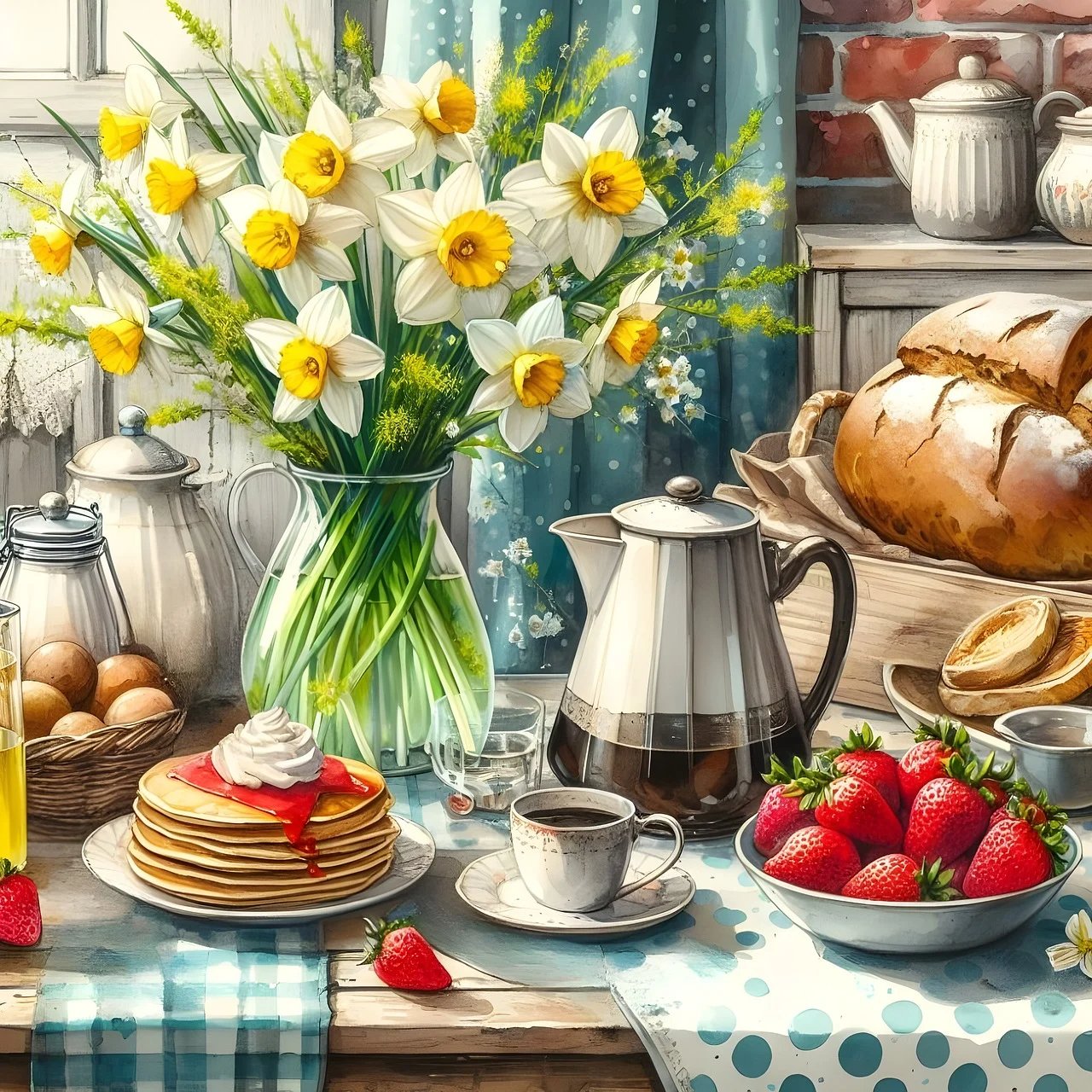 Solve Breakfast jigsaw puzzle online with 100 pieces