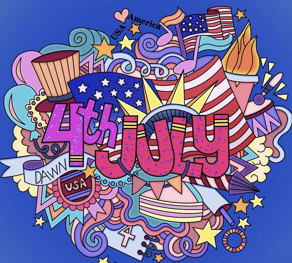 Solve Happy 4th of July jigsaw puzzle online with 110 pieces
