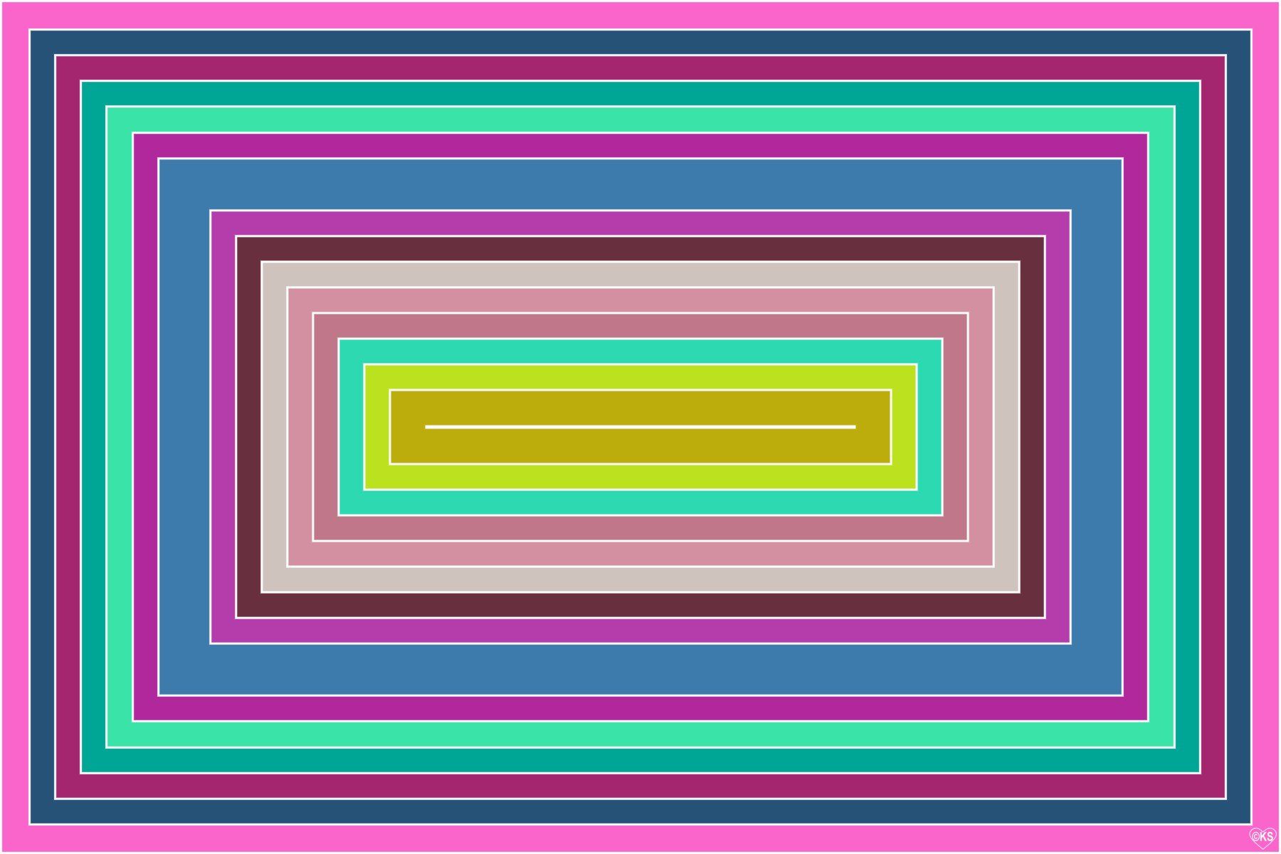 Solve Concentric Rectangles!! ~ M jigsaw puzzle online with 96 pieces