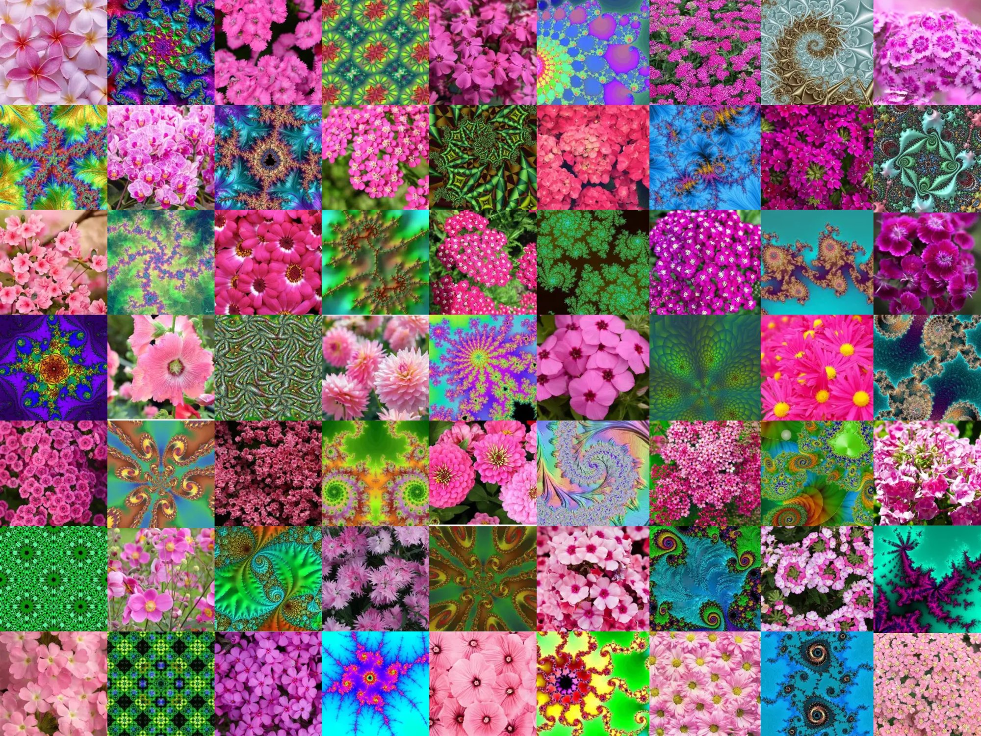 Solve Fractals and flowers 2 jigsaw puzzle online with 594 pieces