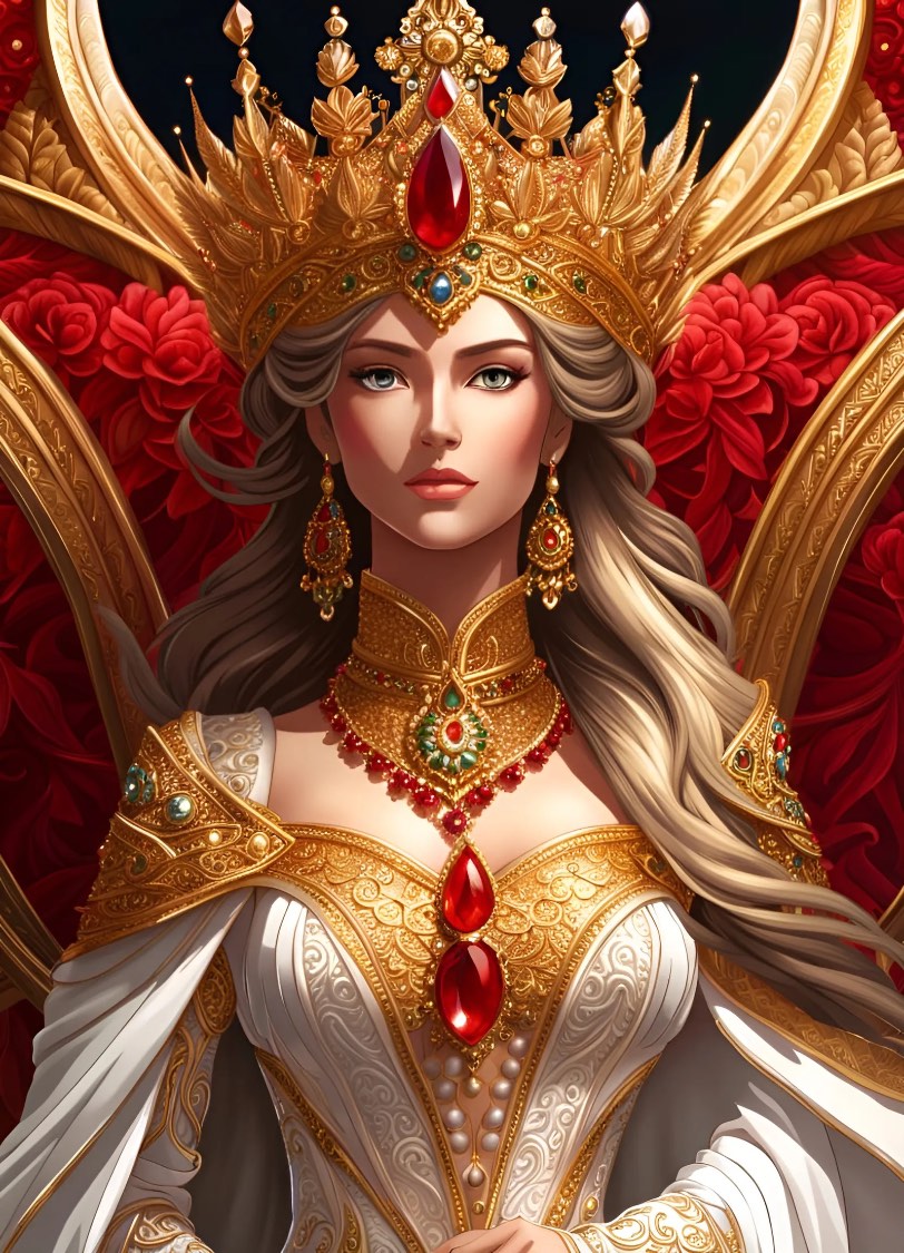 Solve A Golden Empress jigsaw puzzle online with 12 pieces