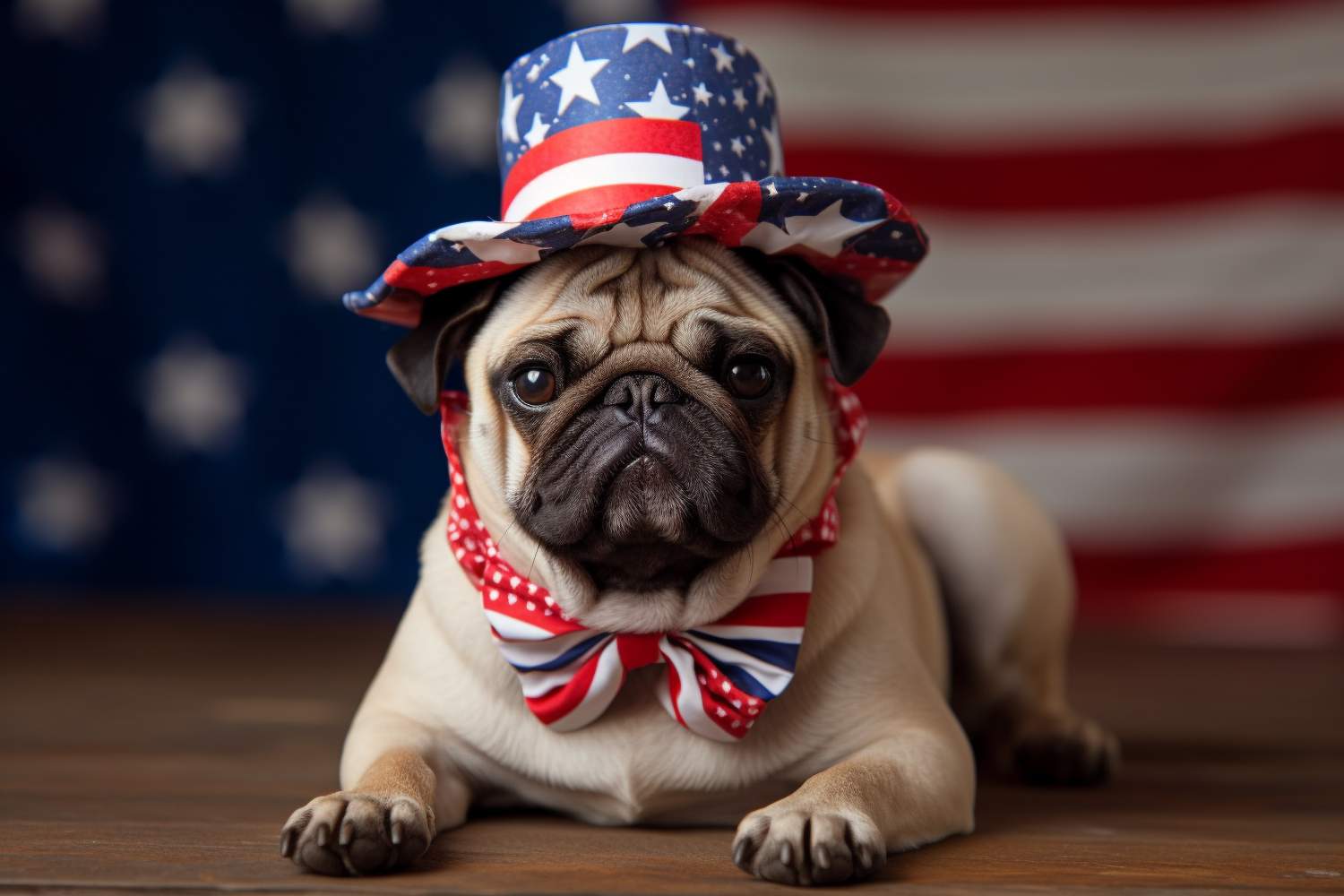 Jigsaw Puzzle | Patriotic Pug | 54 pieces | Jigidi