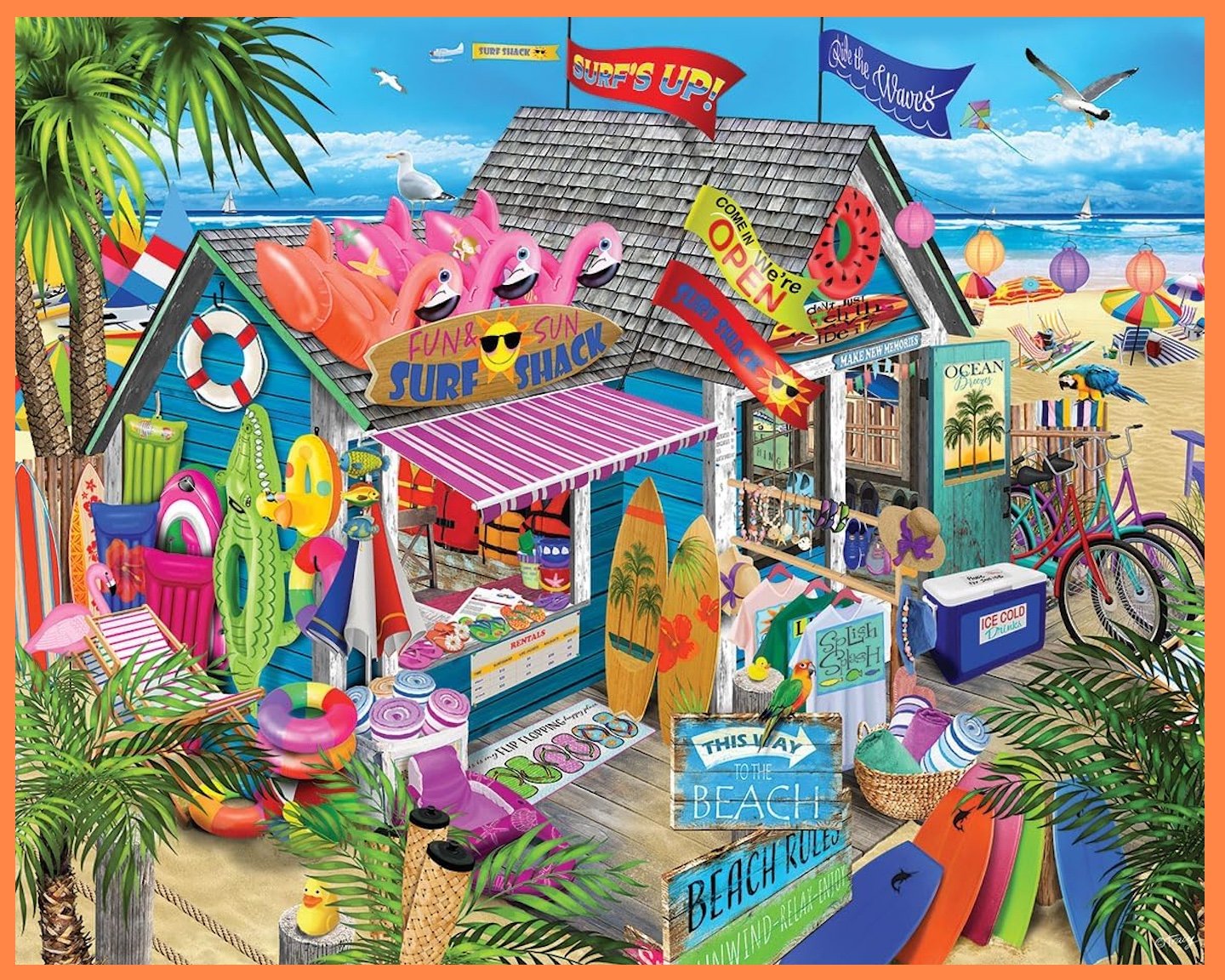 Solve Surf Shack jigsaw puzzle online with 357 pieces