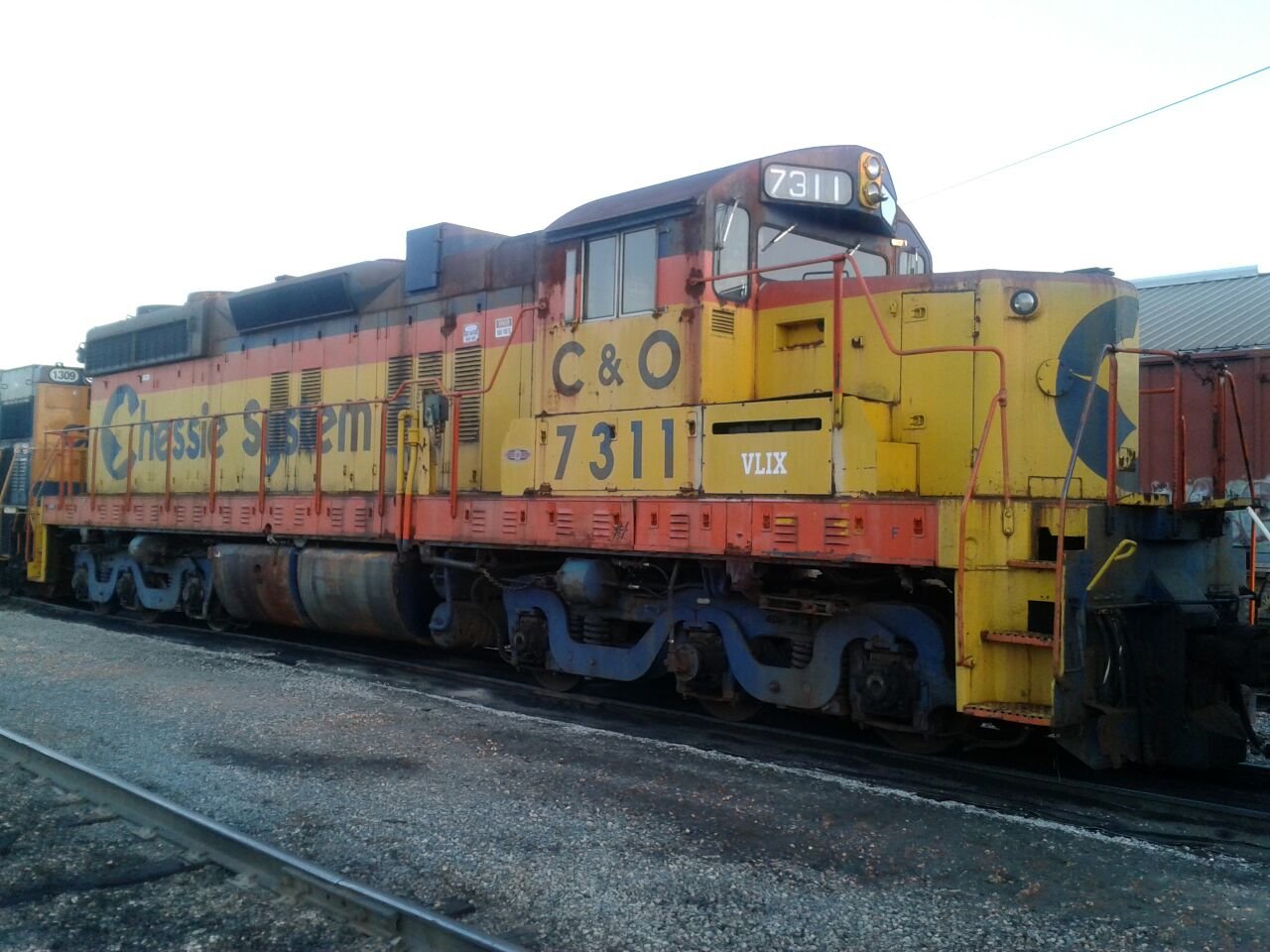 Solve Ex- C&O 7311 an EMD SD18 jigsaw puzzle online with 130 pieces