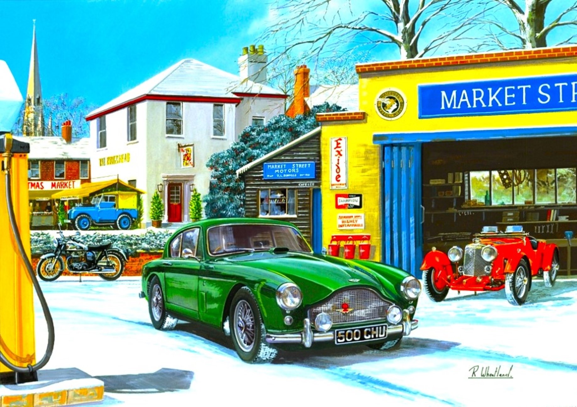 Solve Vintage Gas Station jigsaw puzzle online with 352 pieces