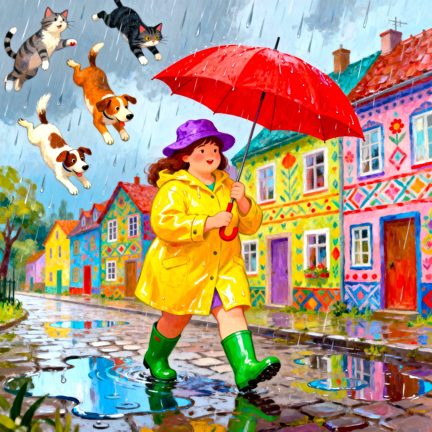 Solve Raining Cats and Dogs - resize 9 - 600 pieces jigsaw puzzle ...