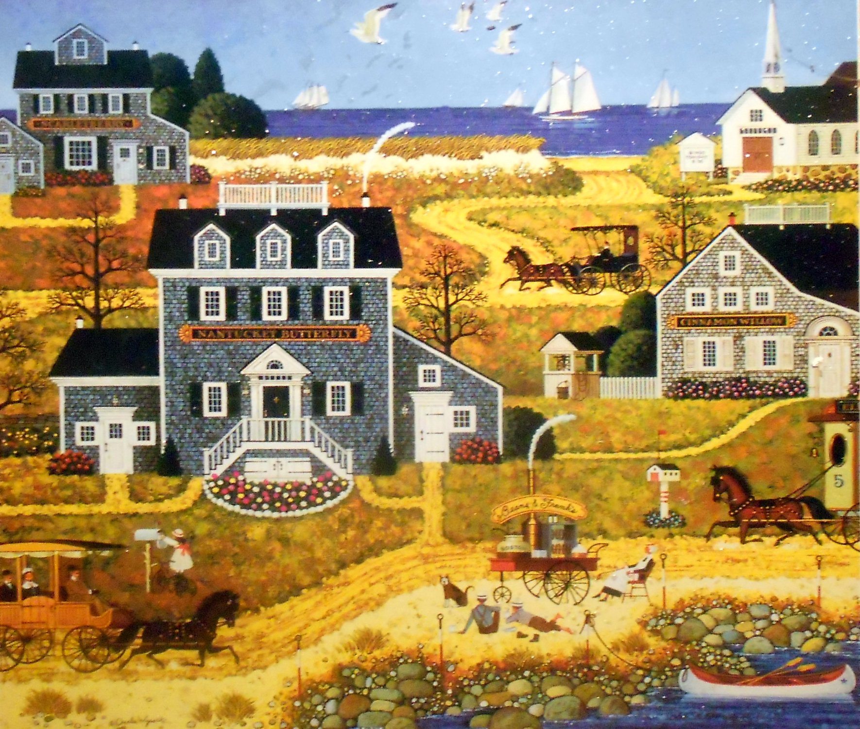 Jigsaw Puzzle | 195 pieces | Thicketberry Cove {Charles Wysocki} | Jigidi