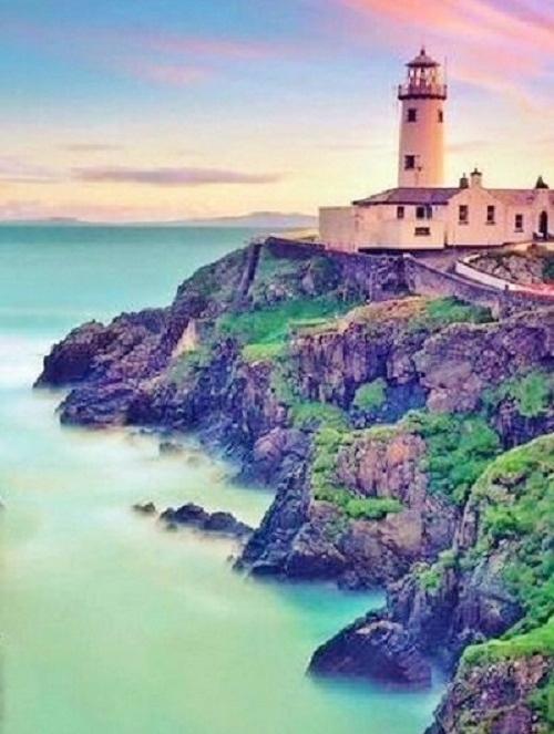 Solve FANAD HEAD LIGHTHOUSE, DONEGAL, IRELAND jigsaw puzzle online with ...