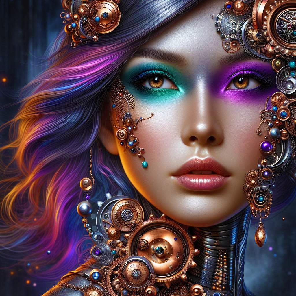 Solve steampunk Mei jigsaw puzzle online with 64 pieces