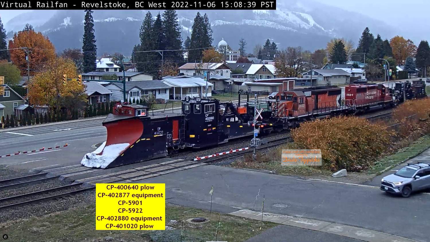 Solve CP-5901 & CP-5922 with double ended snowplows at Revelstoke,BC Canada 45-pc jigsaw puzzle ...