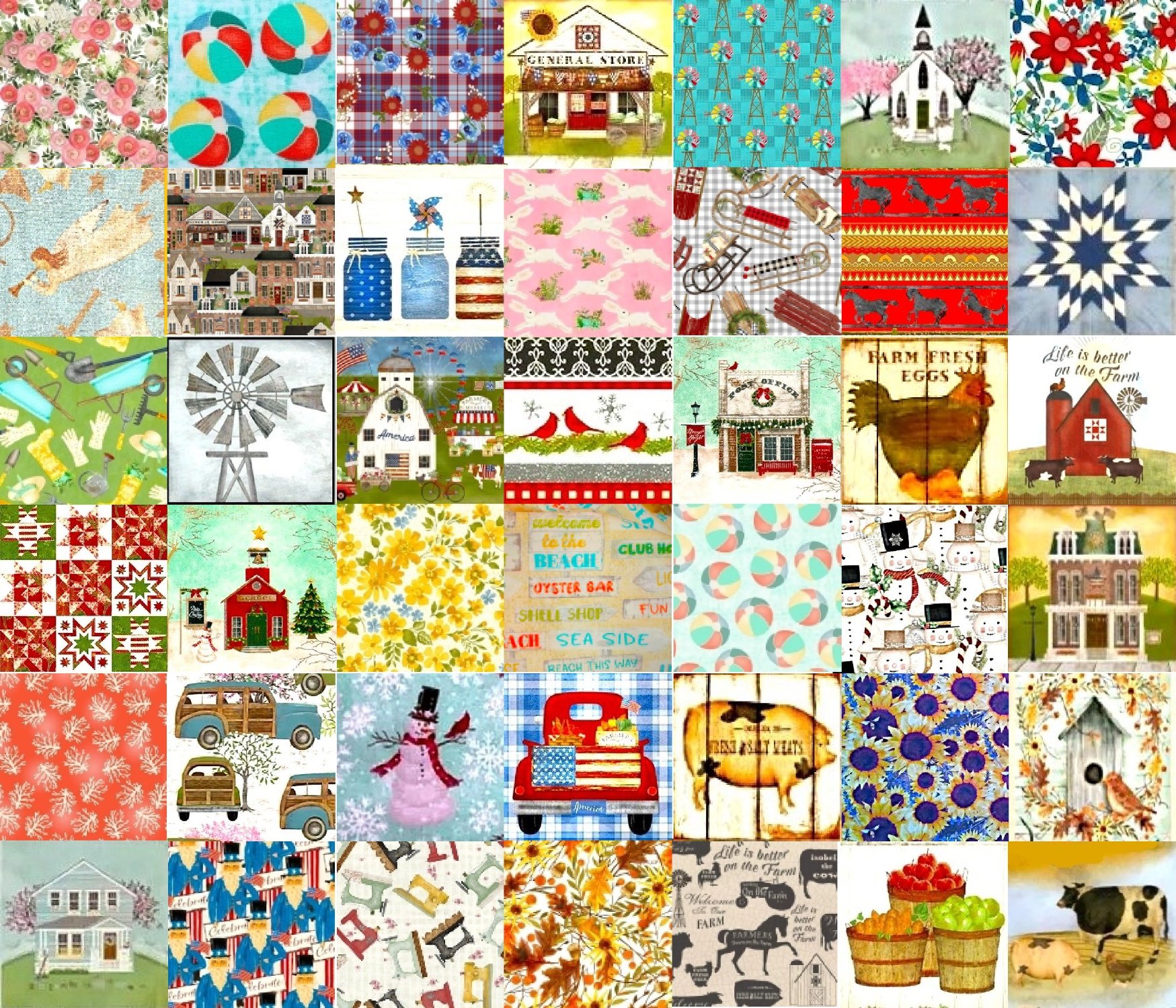 Solve PATCHWORK BETH ALBERT 2 jigsaw puzzle online with 143 pieces