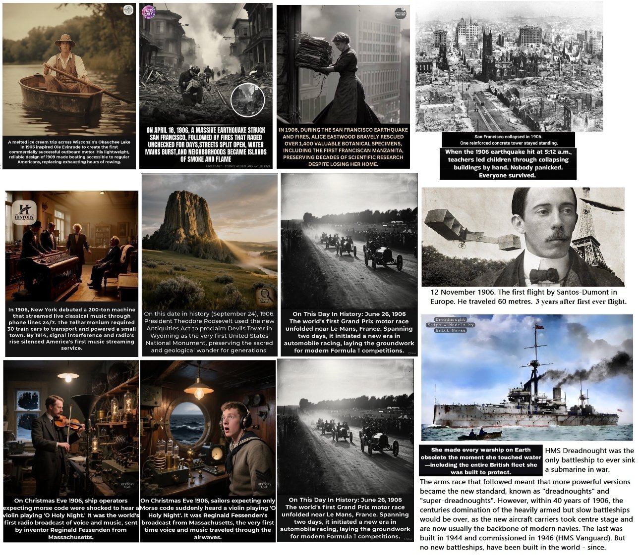 Solve Wobblybear's Fun Stuff (wbfs) - World history events in 1906 (CE ...