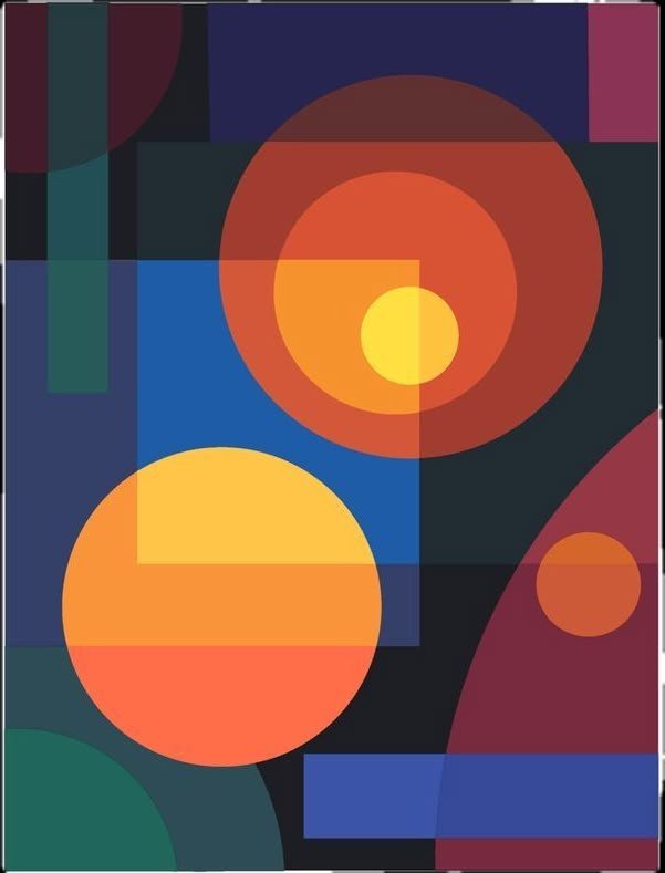 Solve Geometry canvas jigsaw puzzle online with 130 pieces