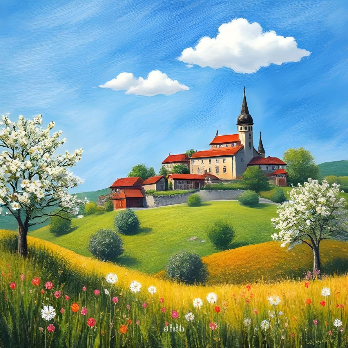 Solve Spring by BoBilo Art (the number of pieces can be changed from 9 ...
