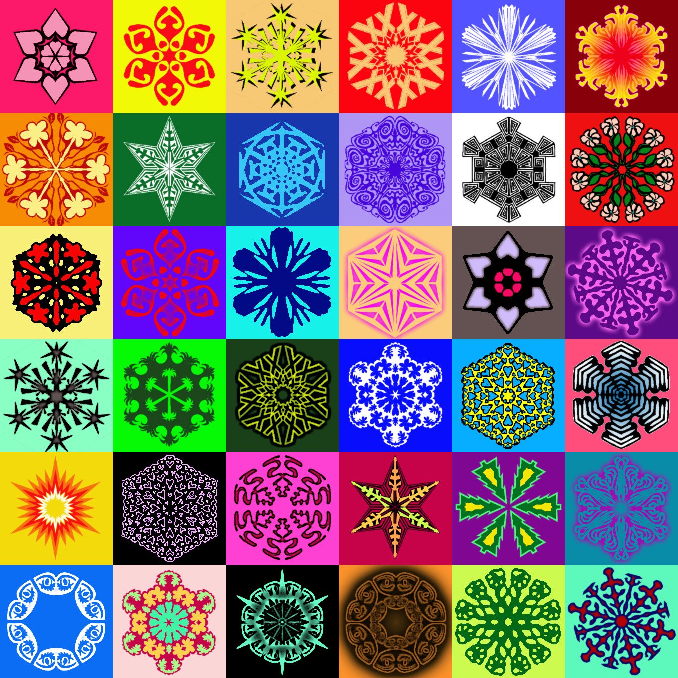 Solve Snowflakes jigsaw puzzle online with 144 pieces