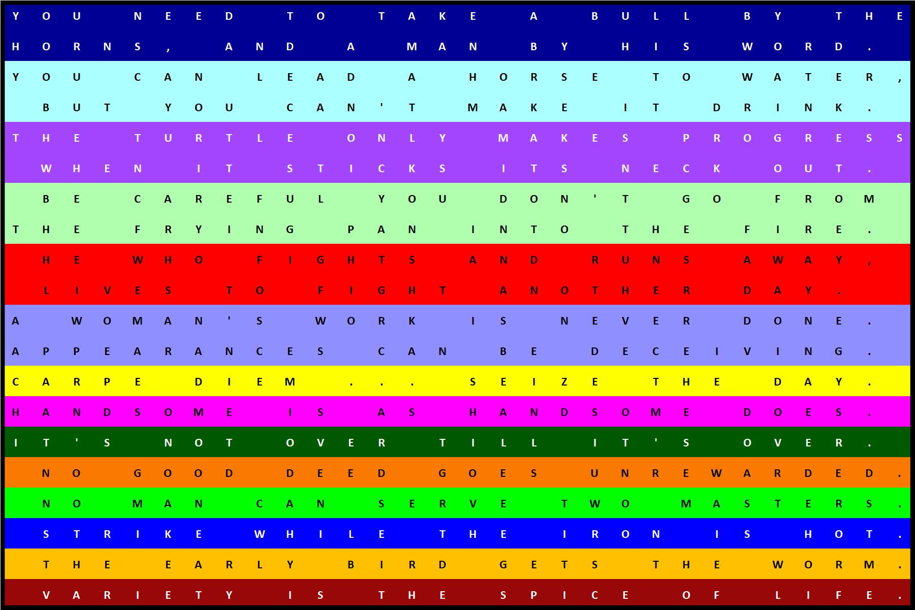 Solve Word 71.1 Sayings 2 600 jigsaw puzzle online with 600 pieces