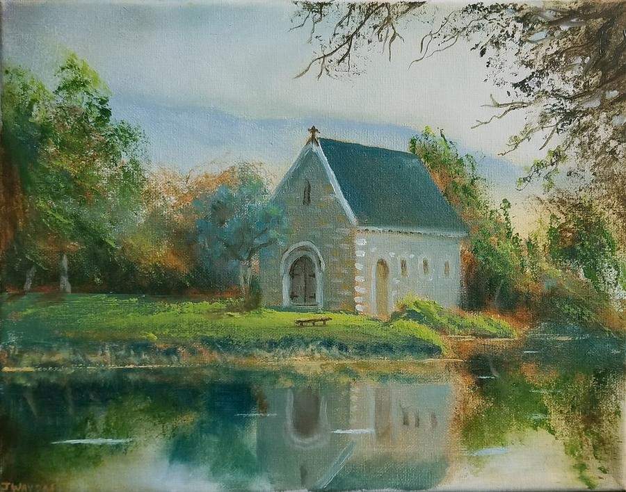 Solve The Irish Chapel and the Pond by Jameson Way jigsaw puzzle online ...