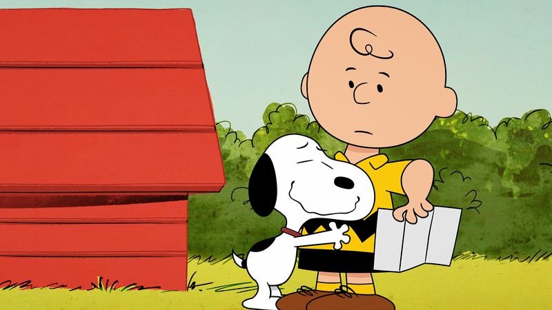 Solve Snoopy e Charlie Brown jigsaw puzzle online with 84 pieces