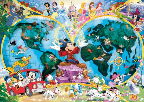 Solve Disney 'Round The World jigsaw puzzle online with 70 pieces