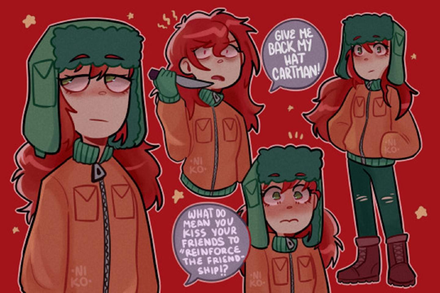 Solve Kyle Genderbend jigsaw puzzle online with 216 pieces