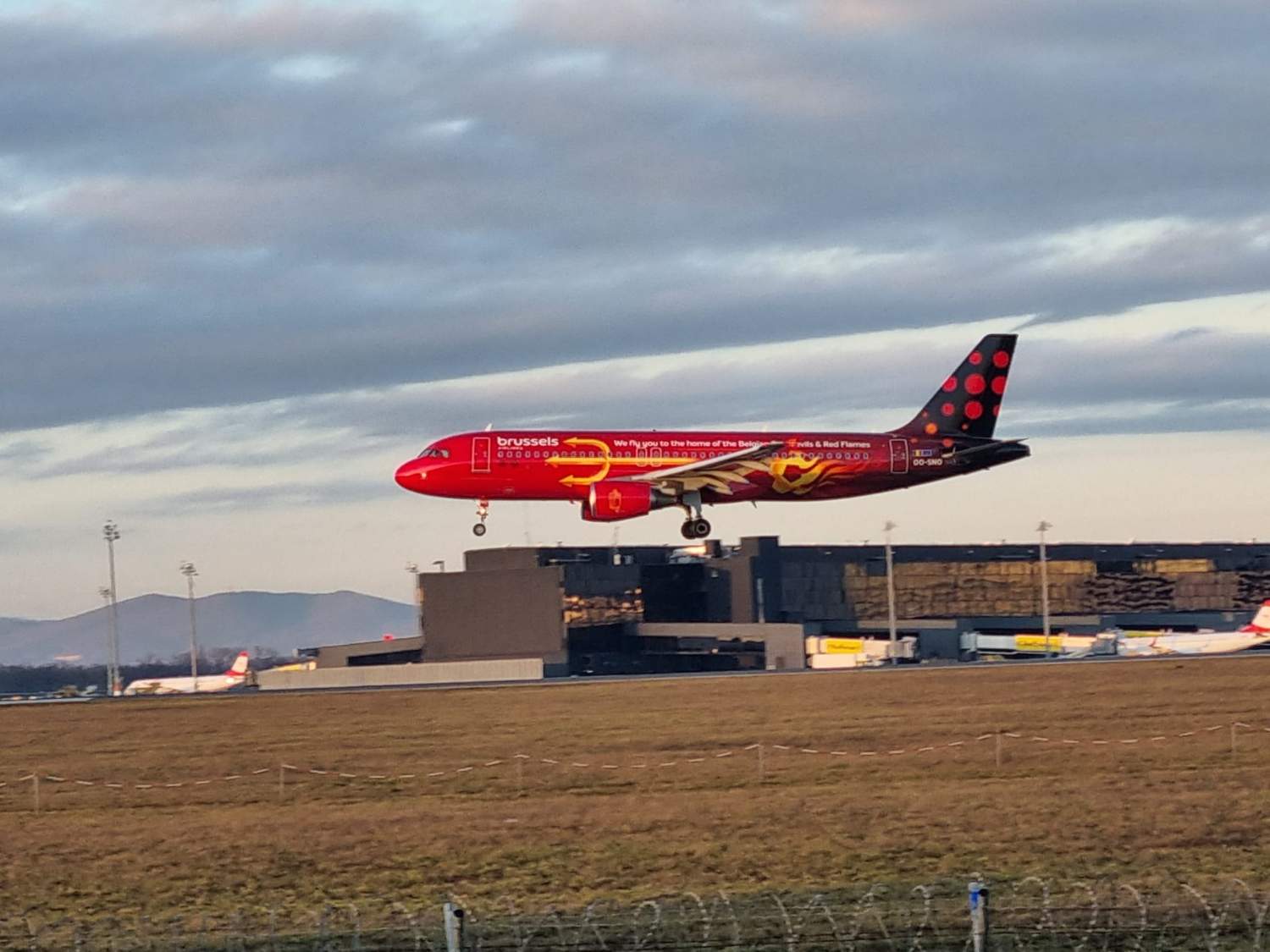 Jigsaw Puzzle | 88 pieces | Airbus A320 Red Devils & Red Flames Livery ...