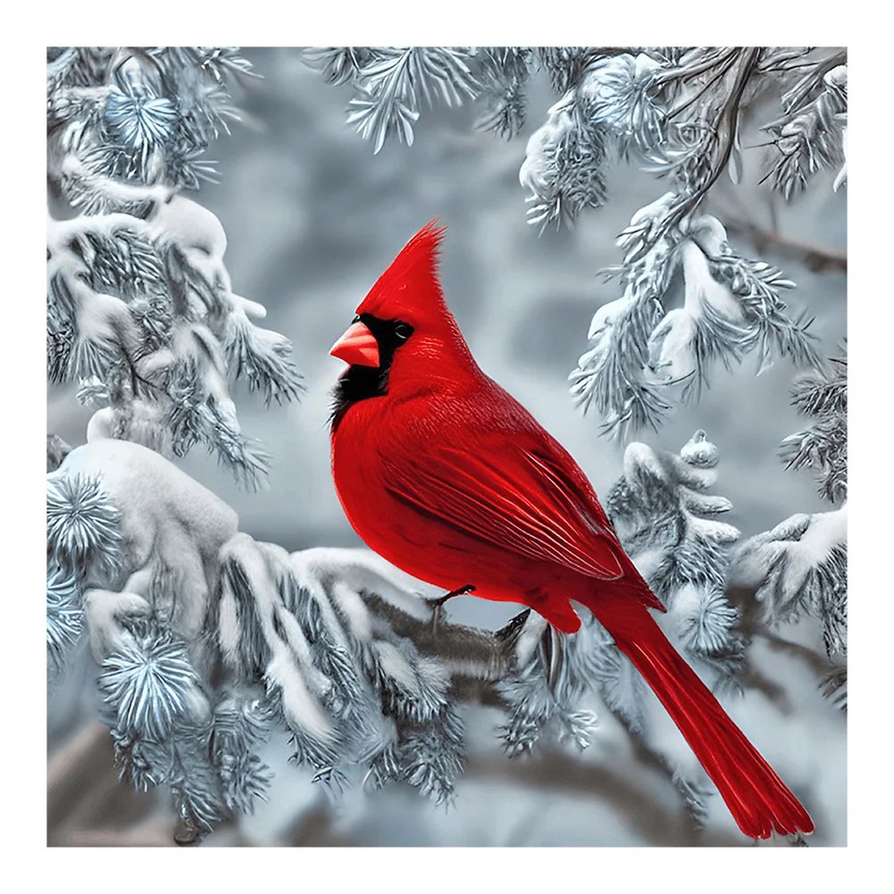 Solve Beautiful Cardinal jigsaw puzzle online with 9 pieces