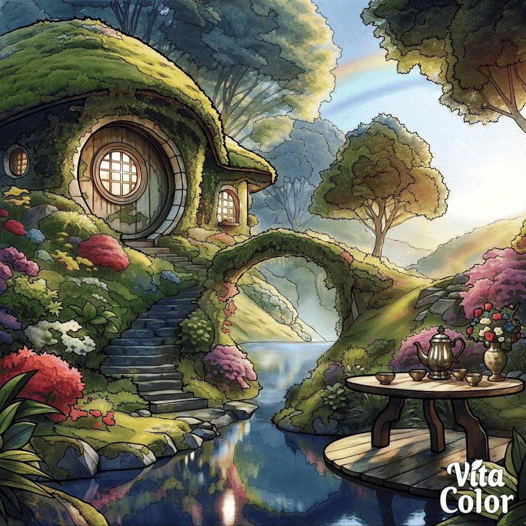 Solve With a teapot . . . . . jigsaw puzzle online with 9 pieces