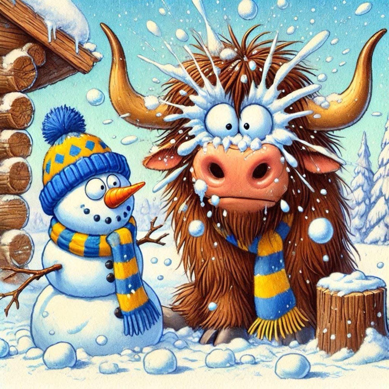 Solve Snowball Fight jigsaw puzzle online with 225 pieces