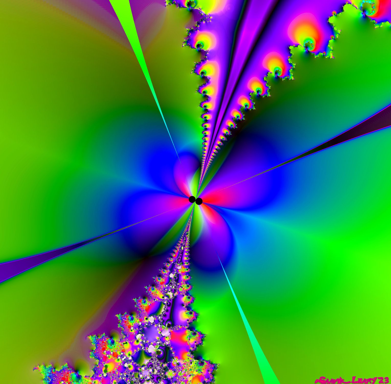 Solve 12262023 Tiera-Zon Fractal medium jigsaw puzzle online with 121 pieces