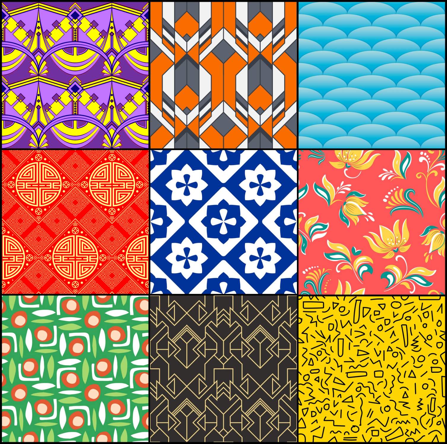 Solve Artistic patterns 65 jigsaw puzzle online with 324 pieces