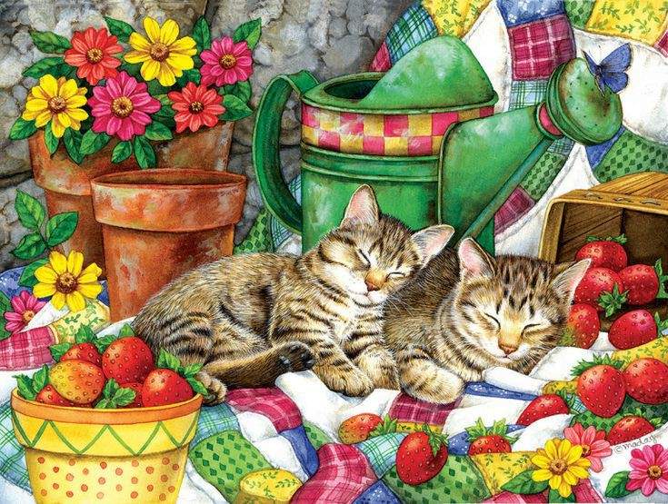 Solve SIESTA TIME jigsaw puzzle online with 63 pieces