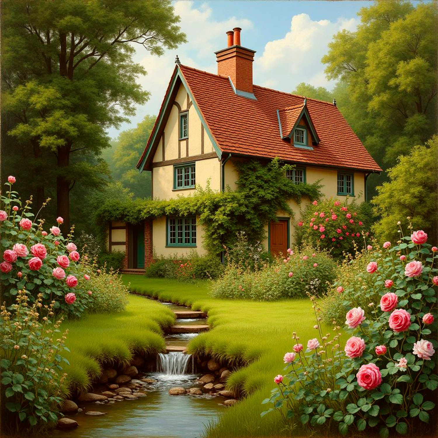 Solve The French Weekend Retreat jigsaw puzzle online with 144 pieces