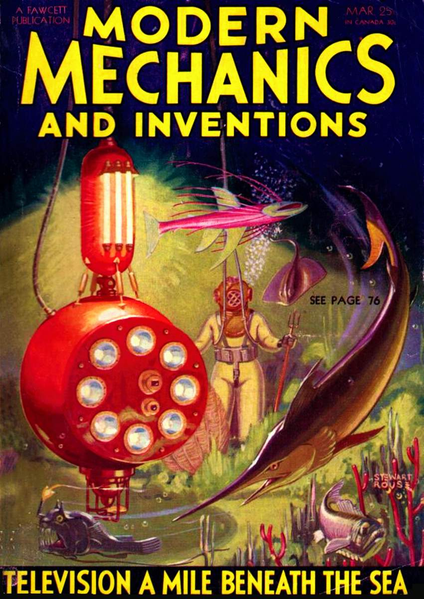 Solve ModernMechanics and Inventions, March 1932, cover by Stewart ...