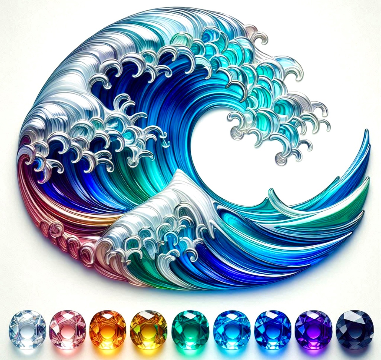 Solve Wave Elements jigsaw puzzle online with 49 pieces