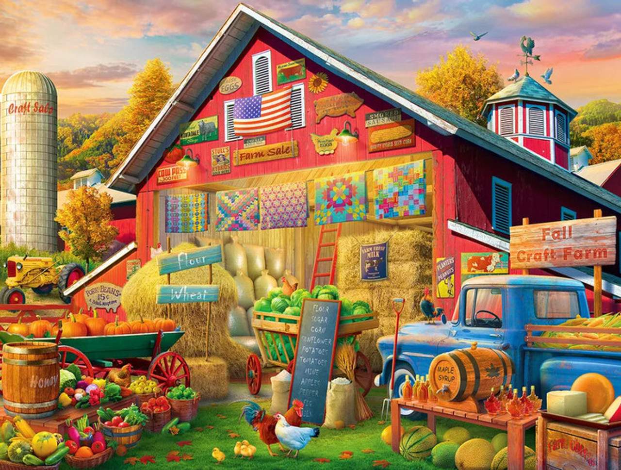 Solve Fall Craft Farm jigsaw puzzle online with 108 pieces