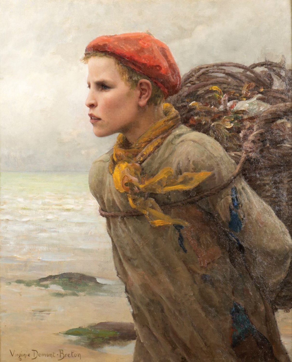 Solve Virginie Demont-Breton (French, 1859 - 1935) - Fils de Pecheuraka ...