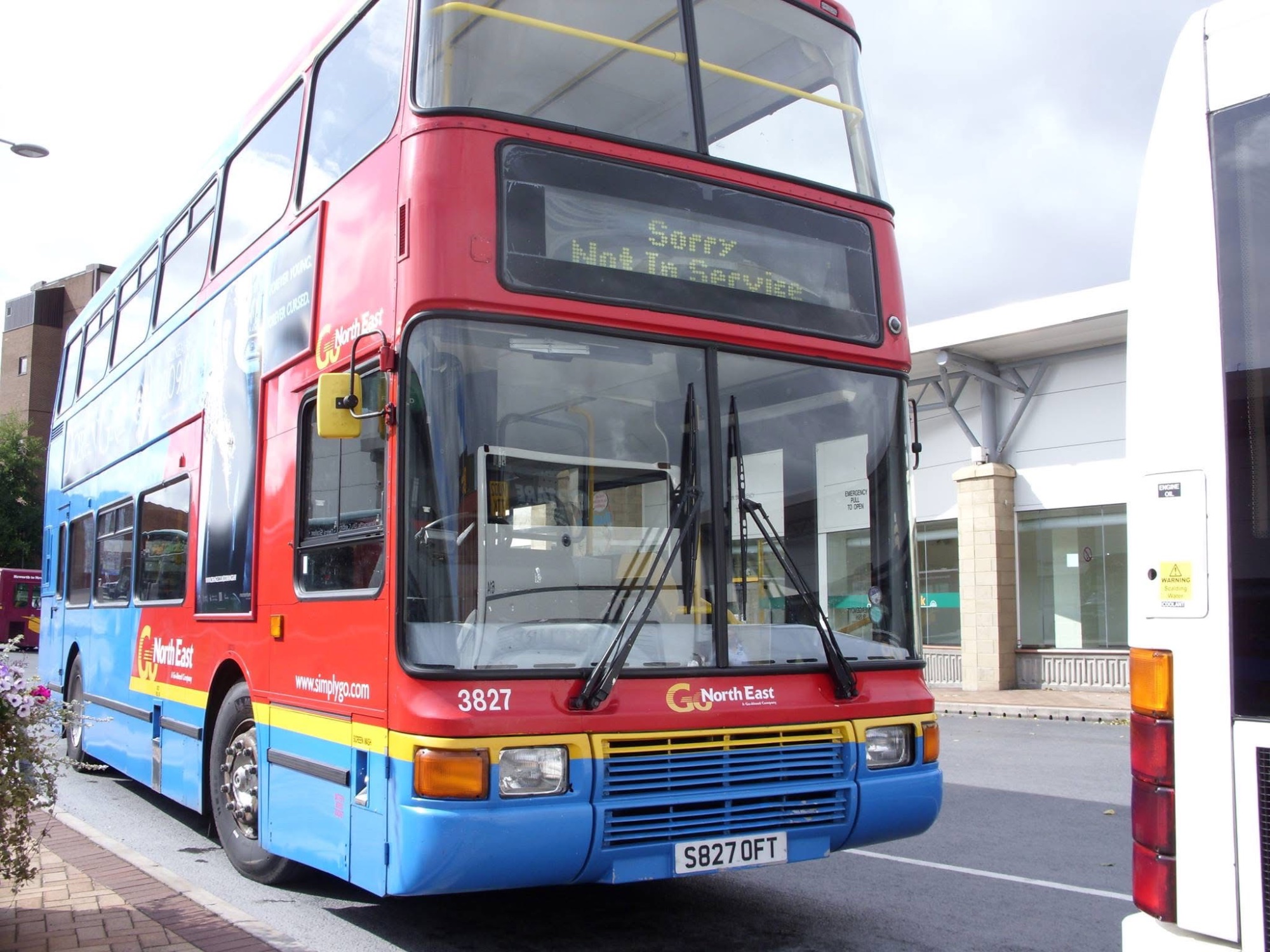 Solve Old go north east bus parked jigsaw puzzle online with 594 pieces