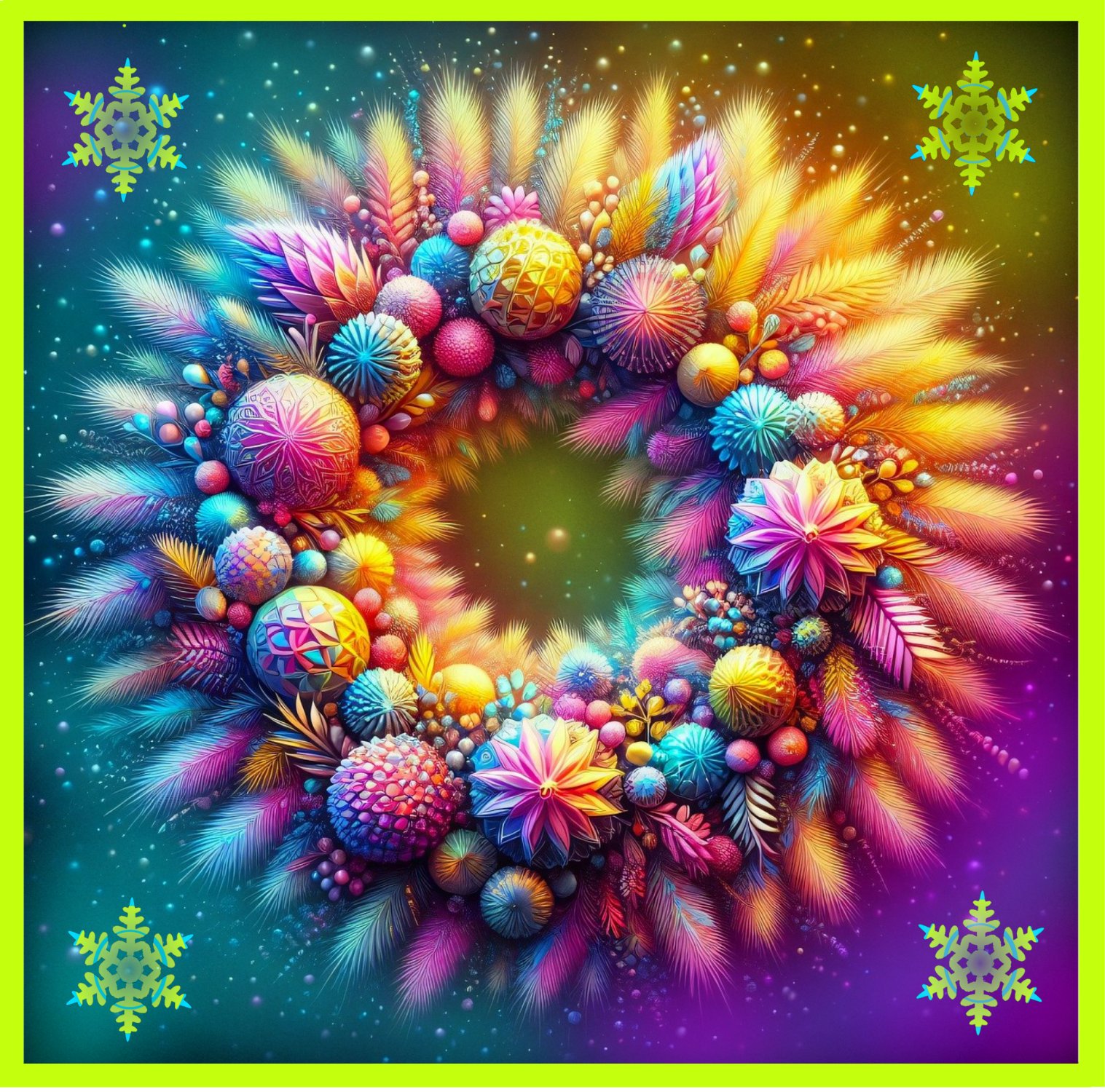 Solve Winter Wreath jigsaw puzzle online with 100 pieces