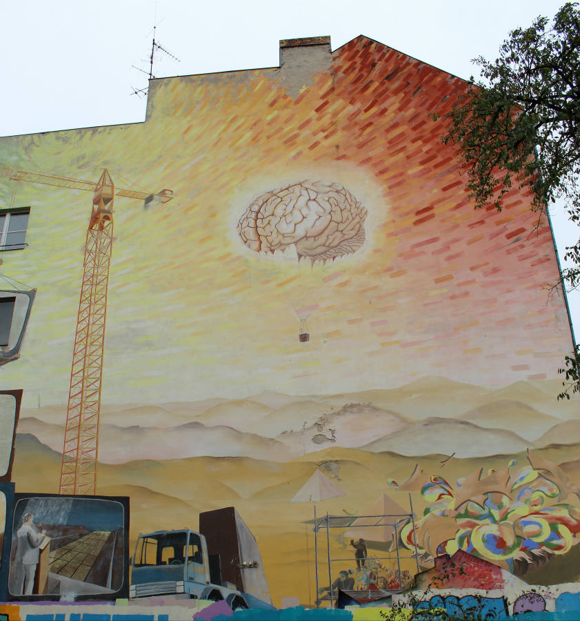 Solve Graffiti Berlin jigsaw puzzle online with 56 pieces