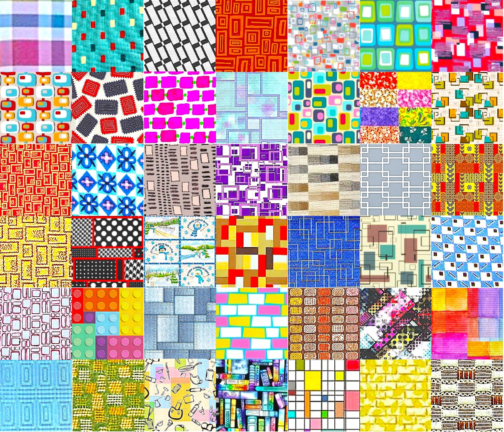 Solve PATCHWORK RECTANGLES 36 jigsaw puzzle online with 378 pieces