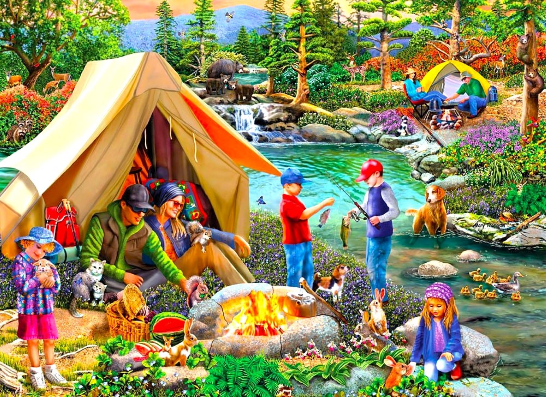 Solve Camping jigsaw puzzle online with 588 pieces