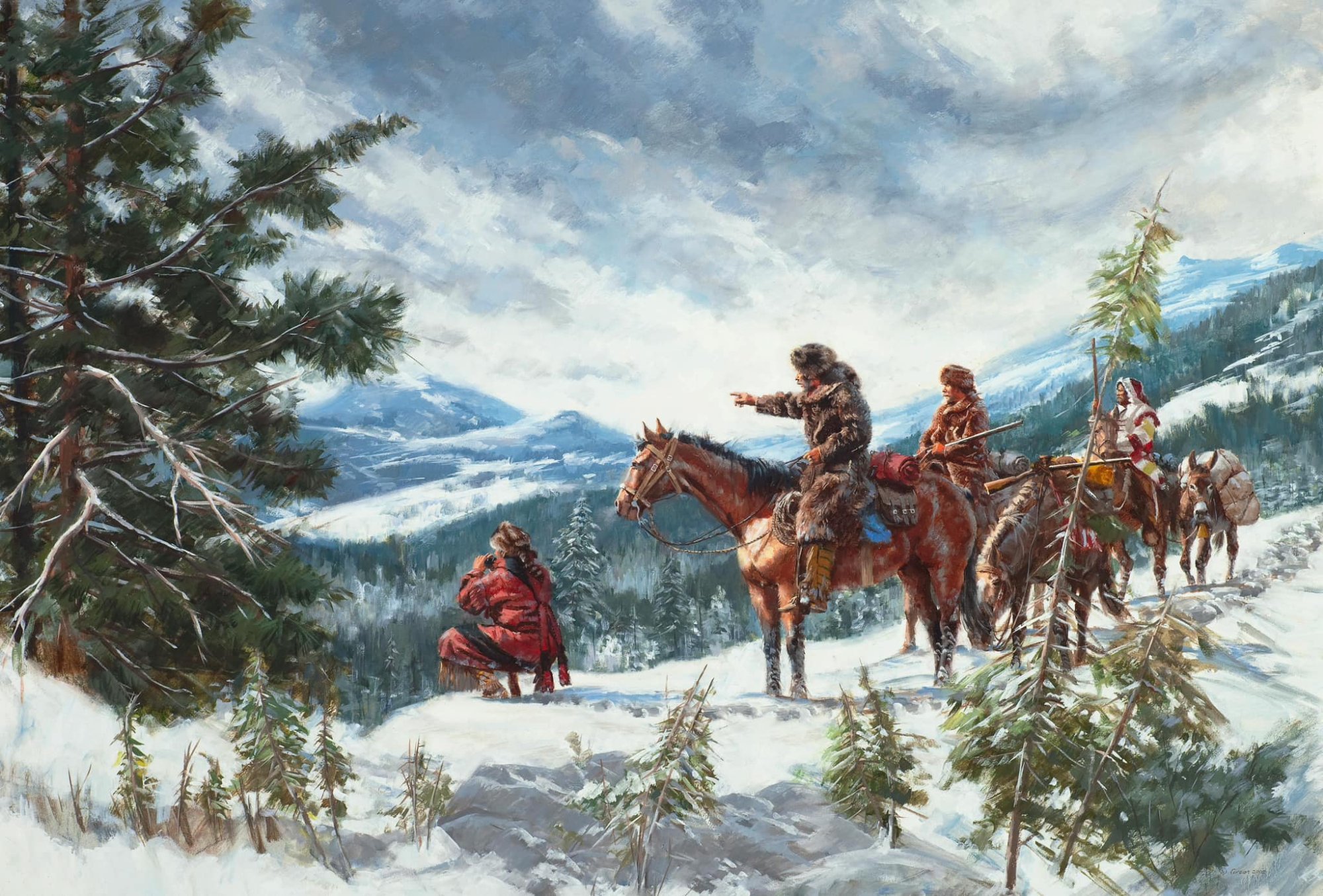 Solve "Sierra Crossing" artist Jim Carson jigsaw puzzle online with 294 ...
