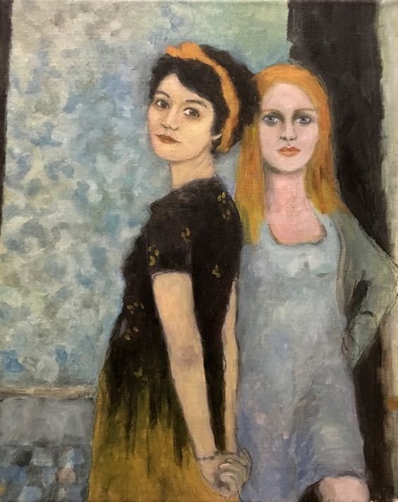 Solve Alice Rudolf-Hinse Artwork - 'Besties' jigsaw puzzle online with ...