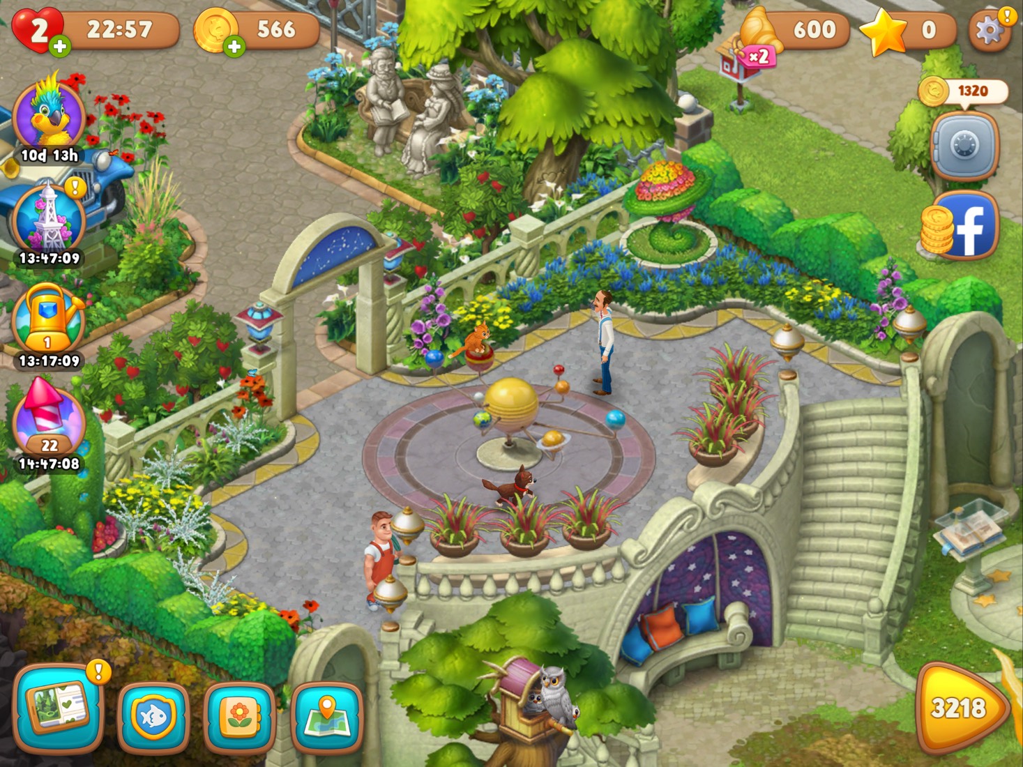 Solve Gardenscapes Planets jigsaw puzzle online with 165 pieces